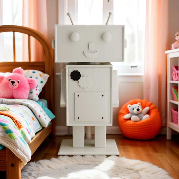 Trinx 36.61In Robot-Themed Storage Cabinet, Modern Bedroom And Living ...