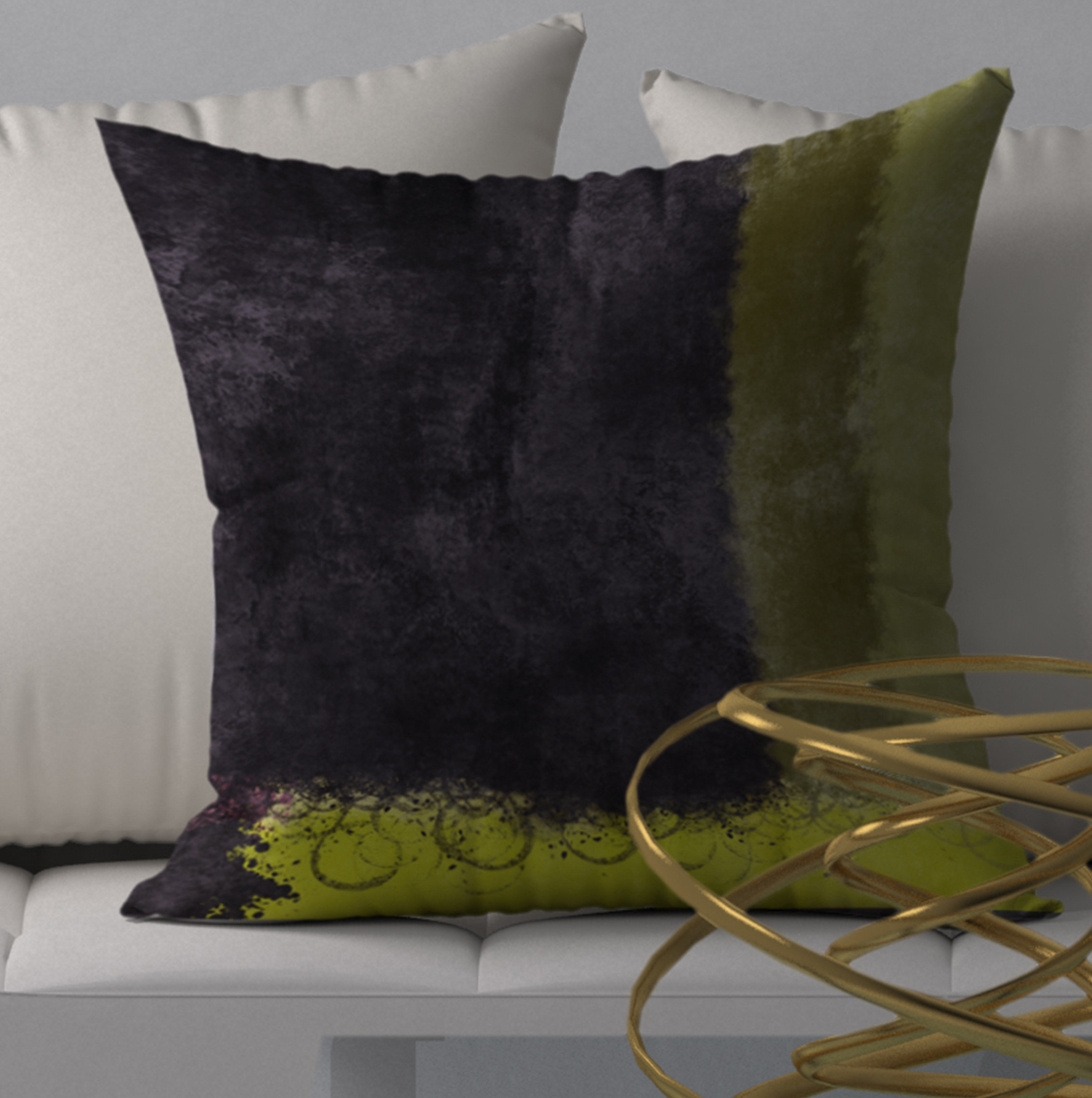 LeRoi Products Full Eye-Catching Square Pillow Cover & Insert | Wayfair