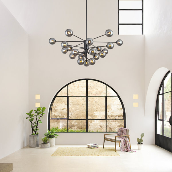 George Oliver Kyiesha 21 - Light Dimmable Modern Linear Chandelier ...