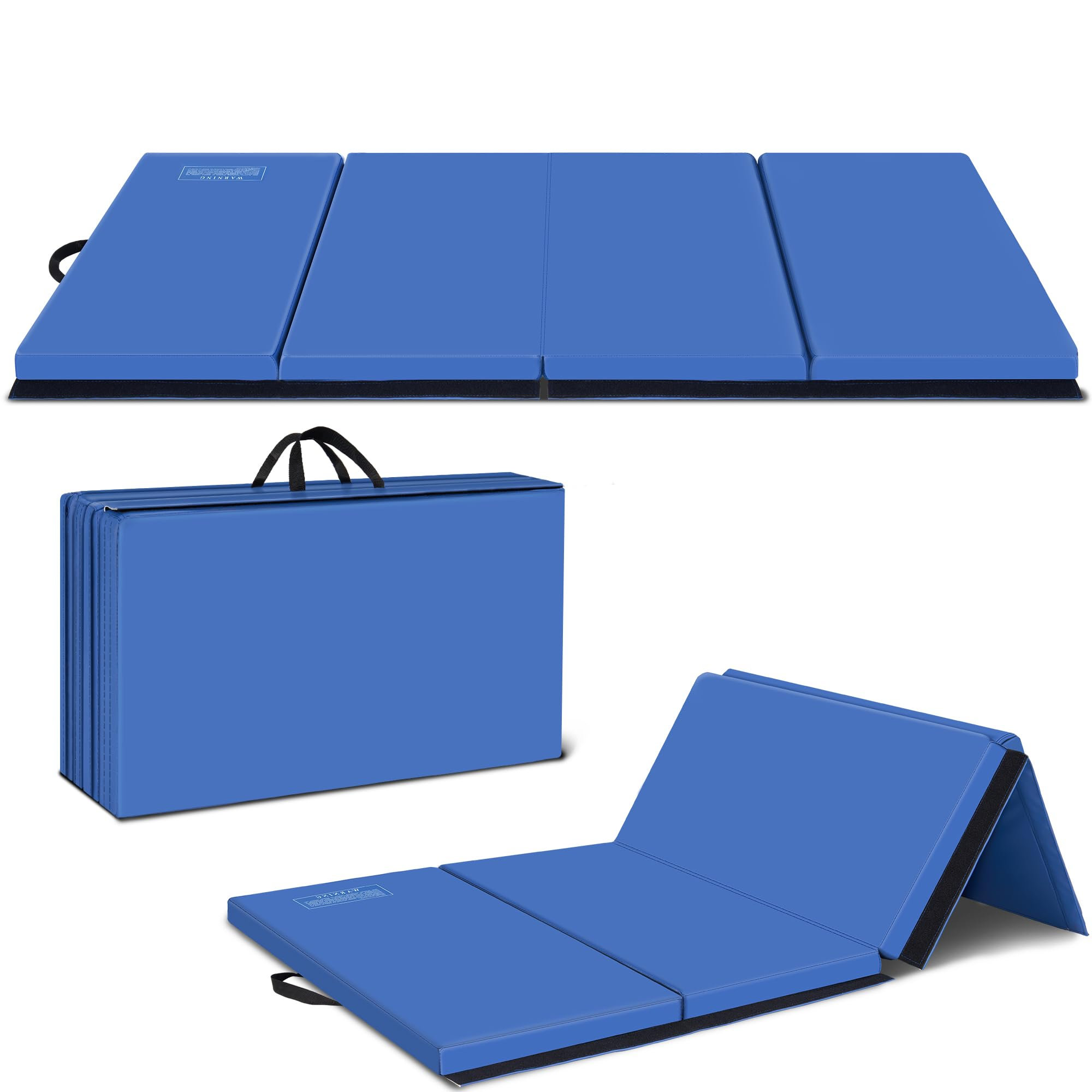 Polar Aurora 3'x6'x2 Thick Folding Gymnastics Exercise Mat Aerobics ...