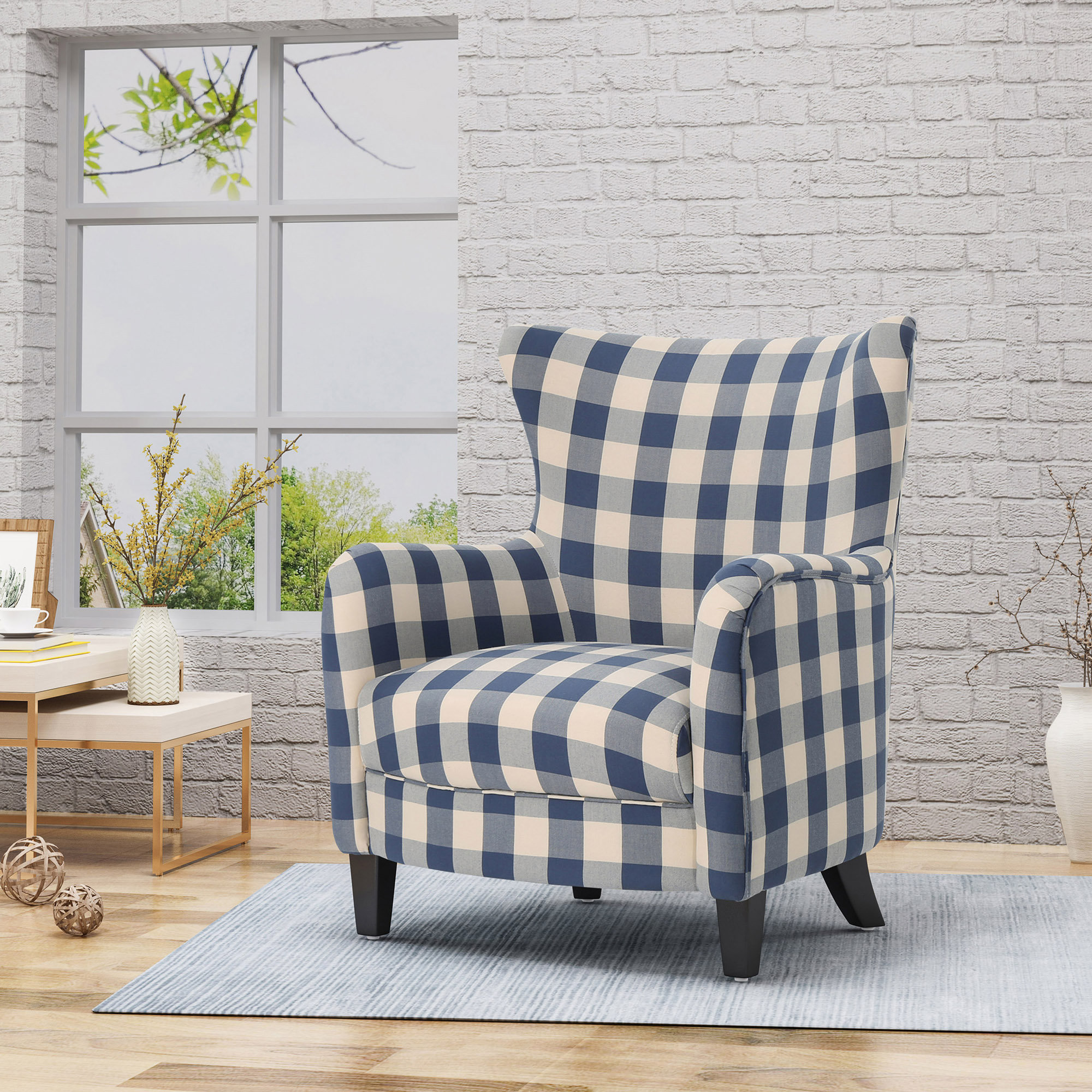 Gracie Oaks Patterned Armchair For Living Room | Wayfair