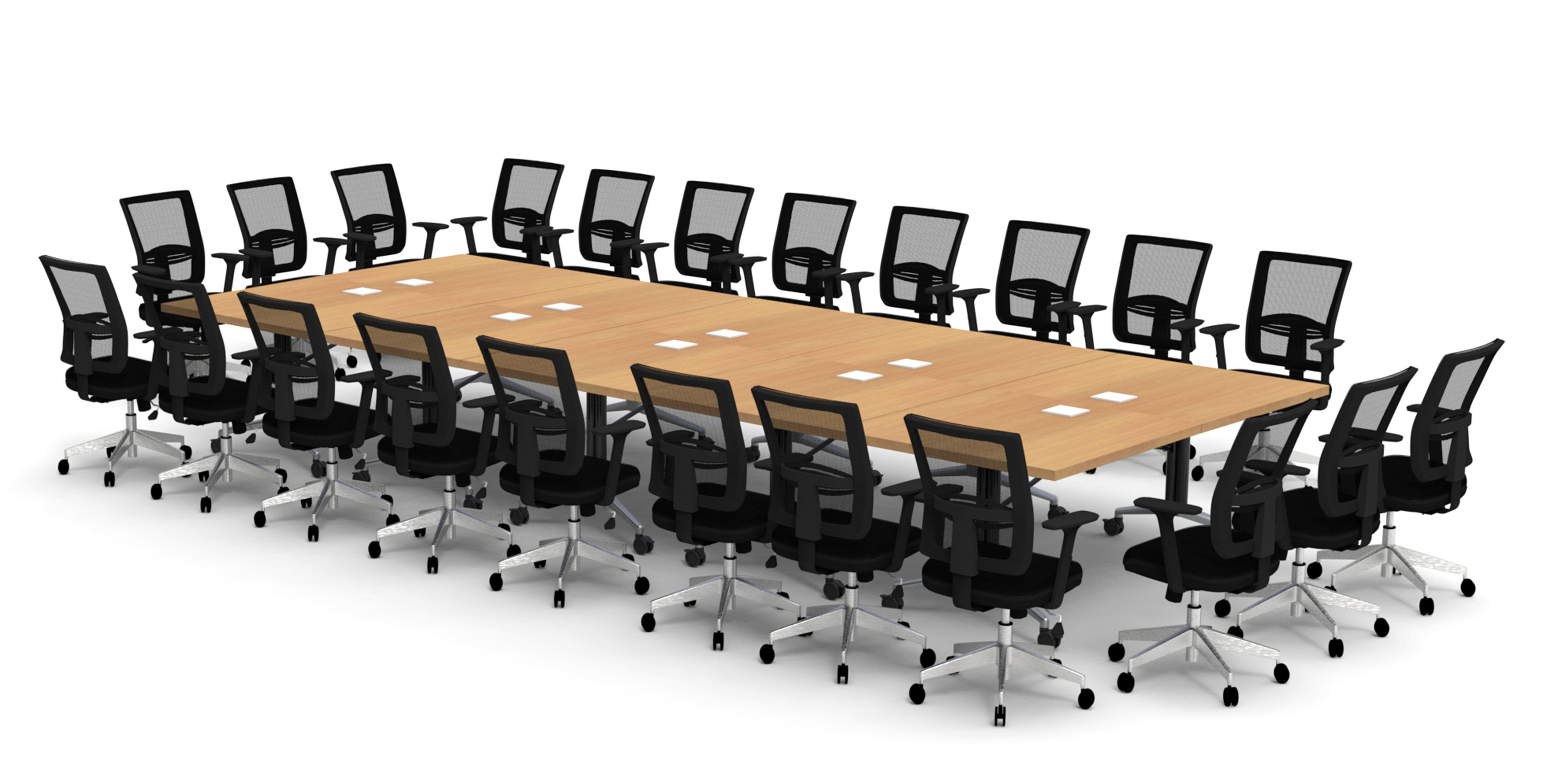 Team Tables 22 Person Fold Up Training Table and Chair Set with Casters ...