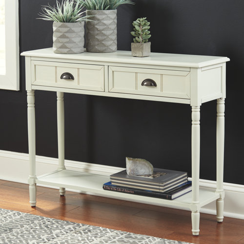 White Wood Console Tables You'll Love | Wayfair