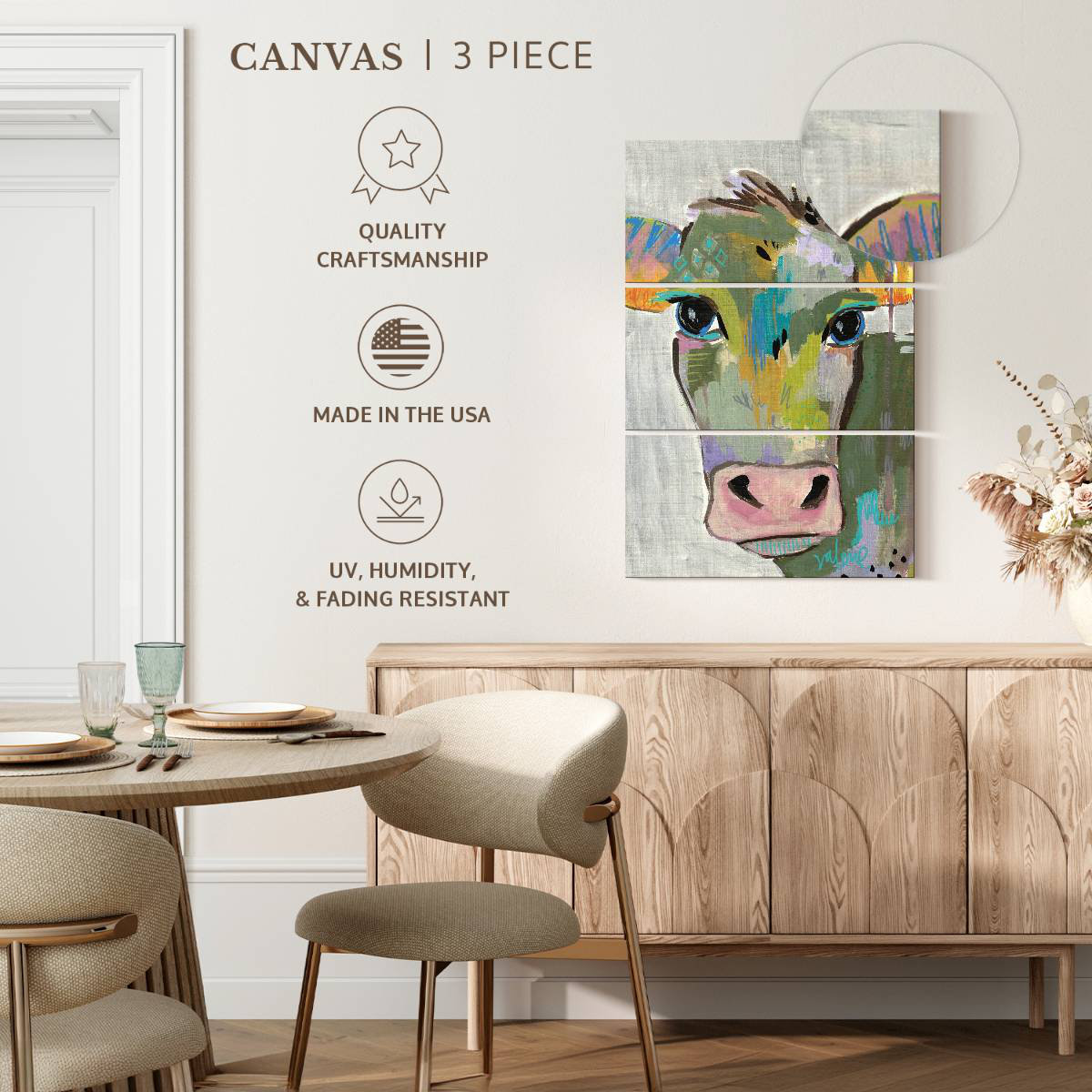 Ebern Designs Brampt Cow Face I | Wayfair