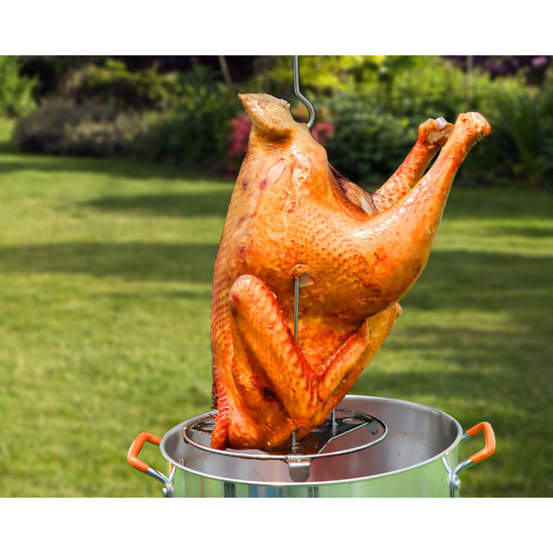 Aiychen 30 & 10 Qt Propane Outdoor Turkey Fryer 50,000 Btu, Aluminum ...