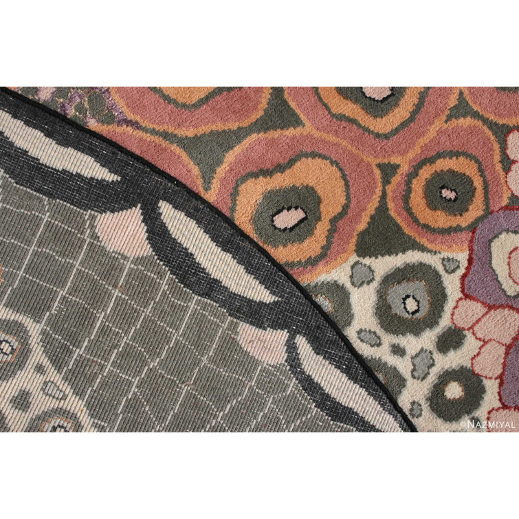 Nazmiyal Collection Round Colourful Mid Century Modern Rug - Wayfair Canada