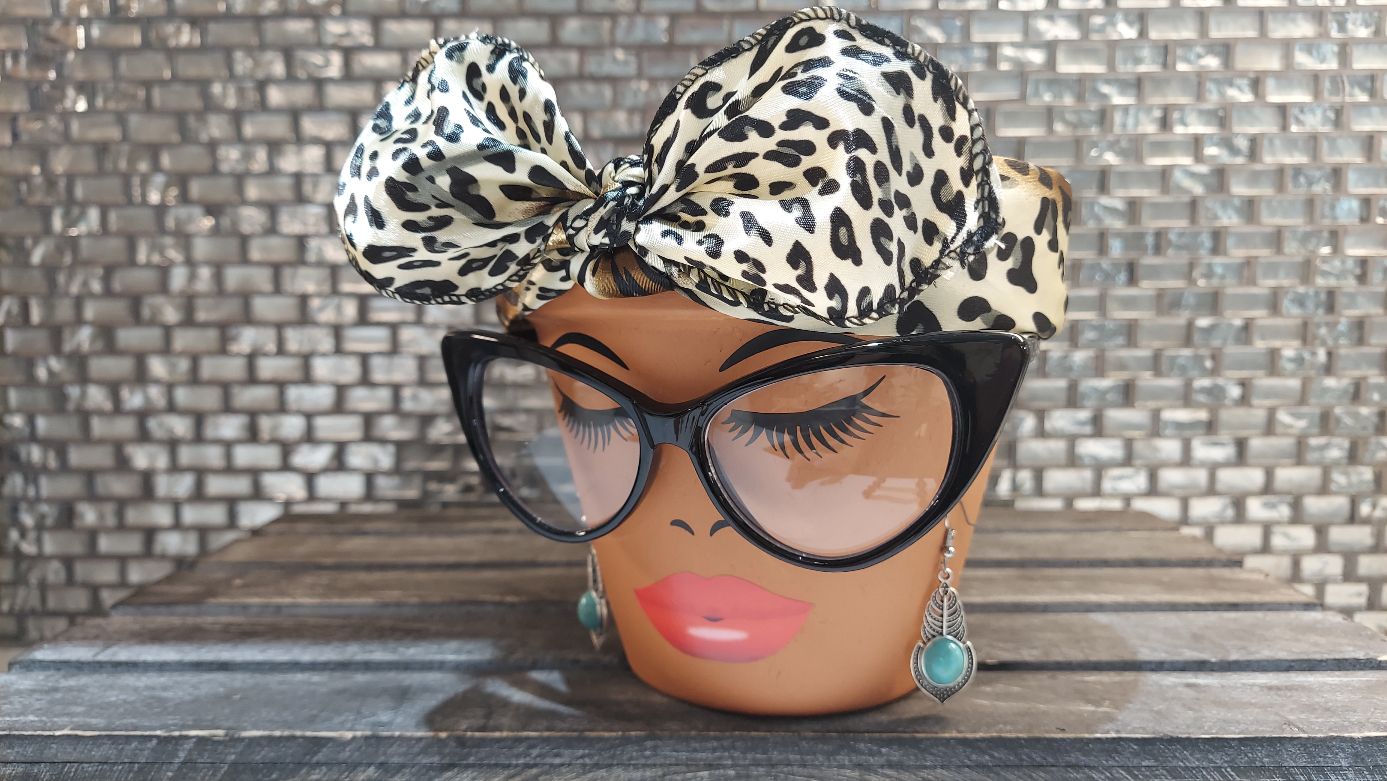 Sassy Soul Sister, pot à fleurs avec lunettes, pot à fleurs avec ...