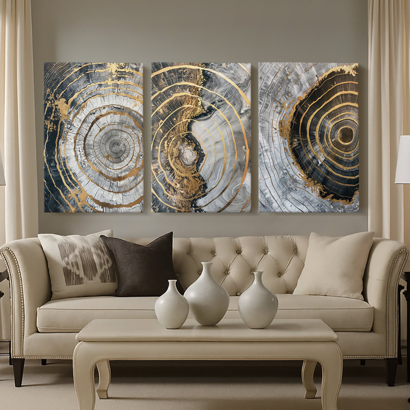 Latitude Run® ABSTRACT Series CCLXXXIV -Custom Wrapped Gallery Canvas ...
