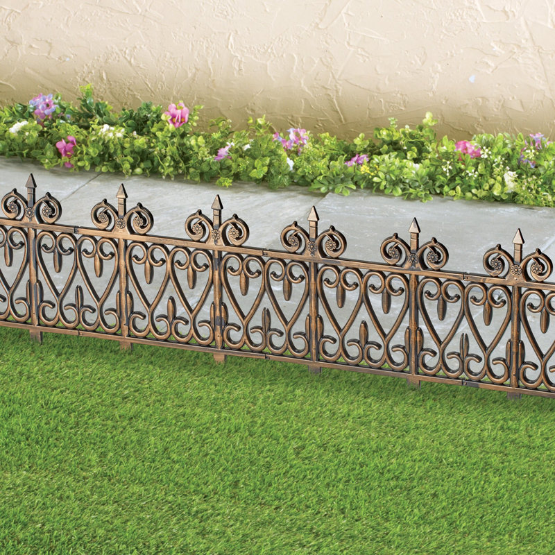 Winston Brands Classic Bronze Garden Border Stakes - Set of 4 | Wayfair