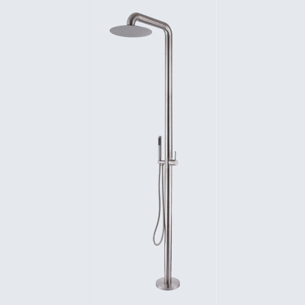 Selected Stainless Steel Freestanding Outdoor Shower With Handheld ...
