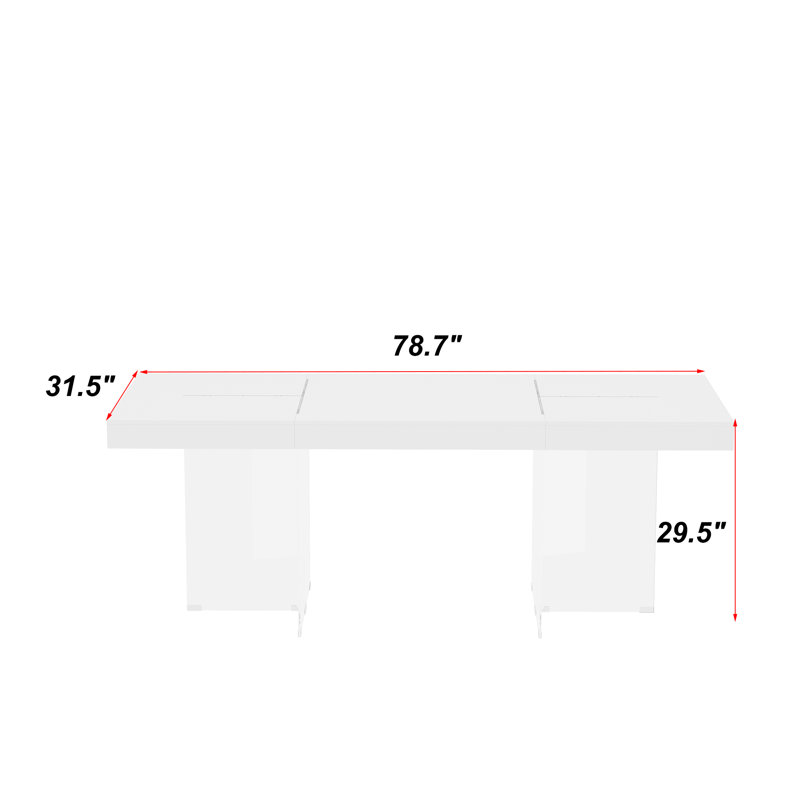 Wrought Studio™ Kamario Rectangular 31.5'' L x 78.7'' W & Reviews | Wayfair