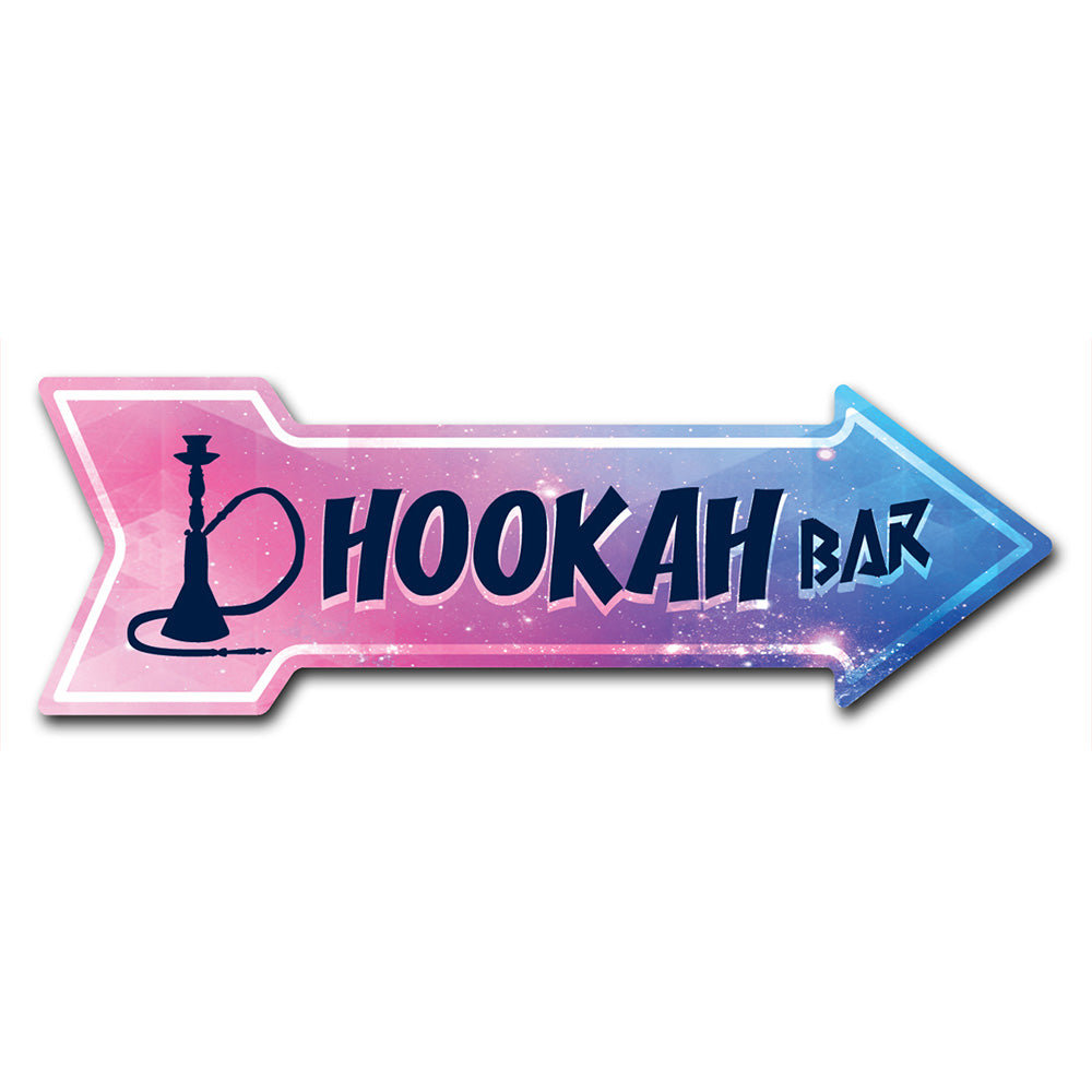 SignMission Hookah Bar Street Sign Heavy Duty Plastic 6" X 18 ...