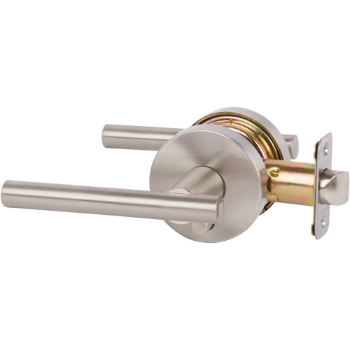 Satin Nickel Door Levers You'll Love | Wayfair