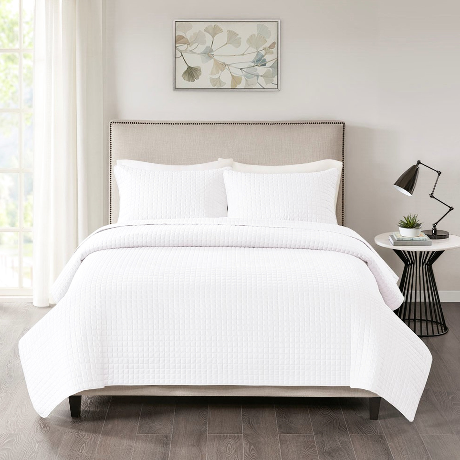 Kivaritio Reversible With Square Check, Filling, Easy Care Microfiber ...