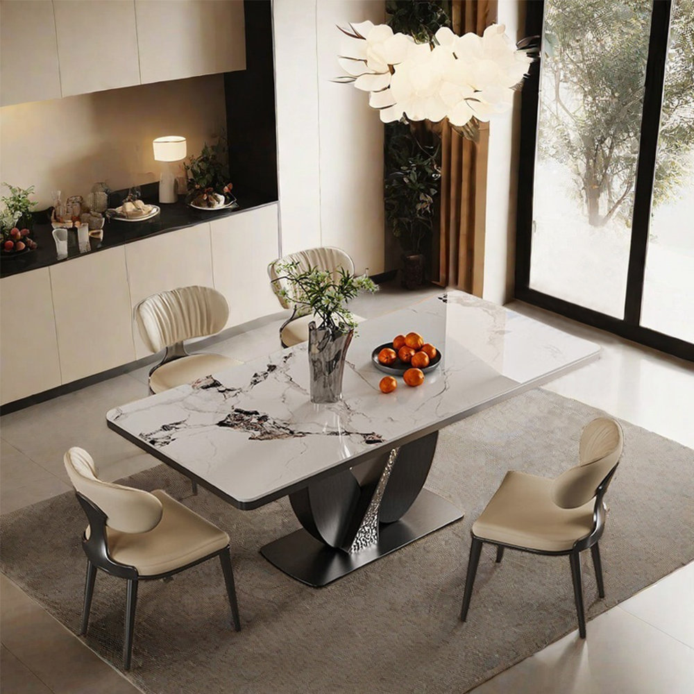 Pakloer Light luxury modern simple dining table sets | Wayfair