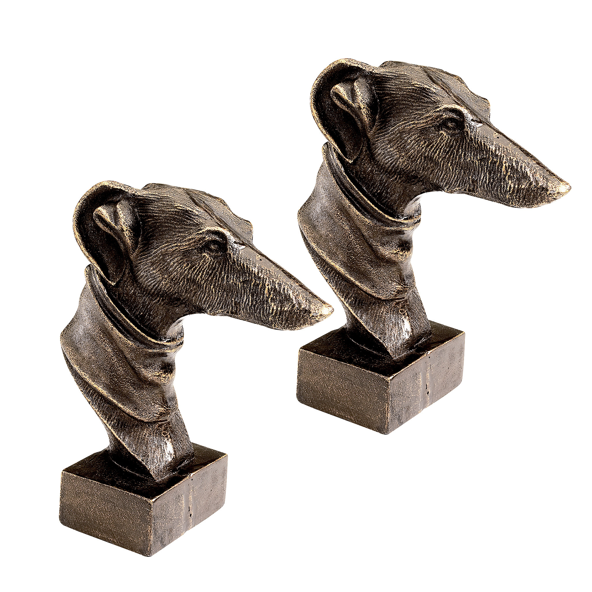 Design Toscano The Whippet Greyhound Foundry Iron Bust | Wayfair