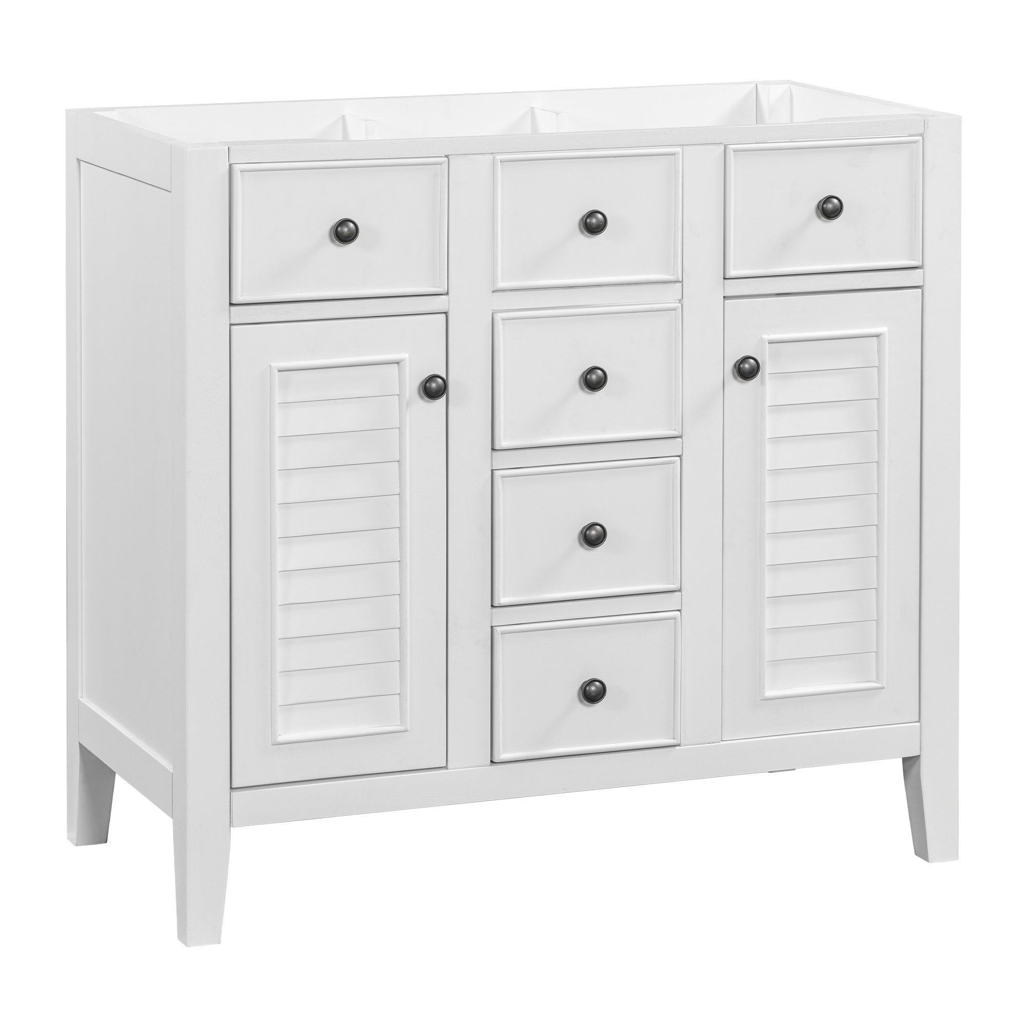 Wildon Home® Drenka 35" Single Bathroom Vanity Base Only in White | Wayfair