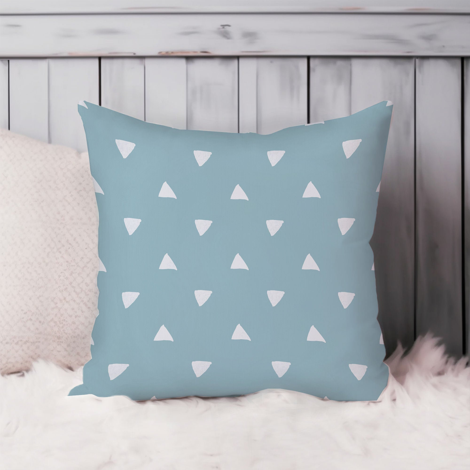 Ethan Taylor Abstract Dusty Blue Pattern I Modern | Wayfair