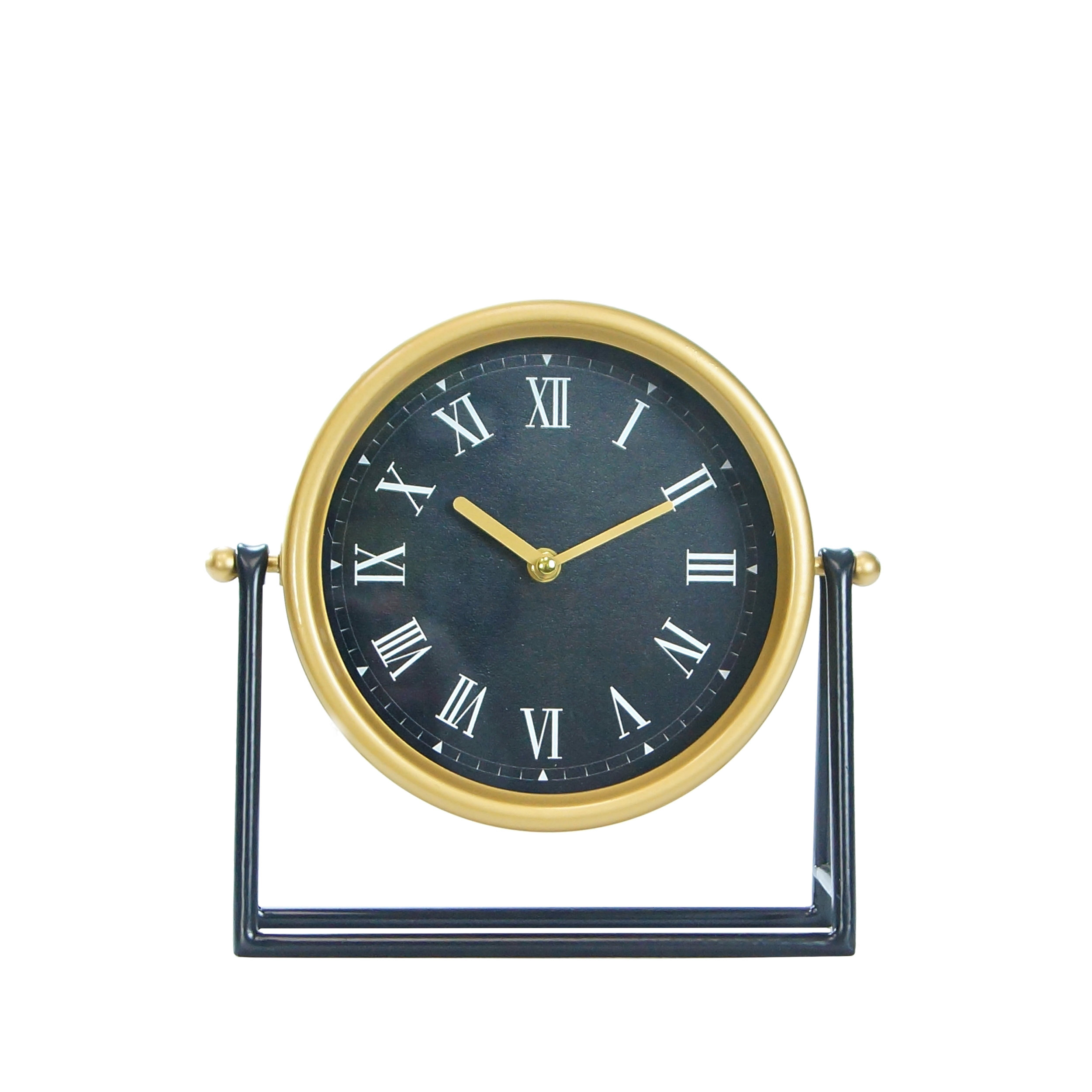 17 Stories Numerical Metal Mechanical Tabletop Clock | Wayfair