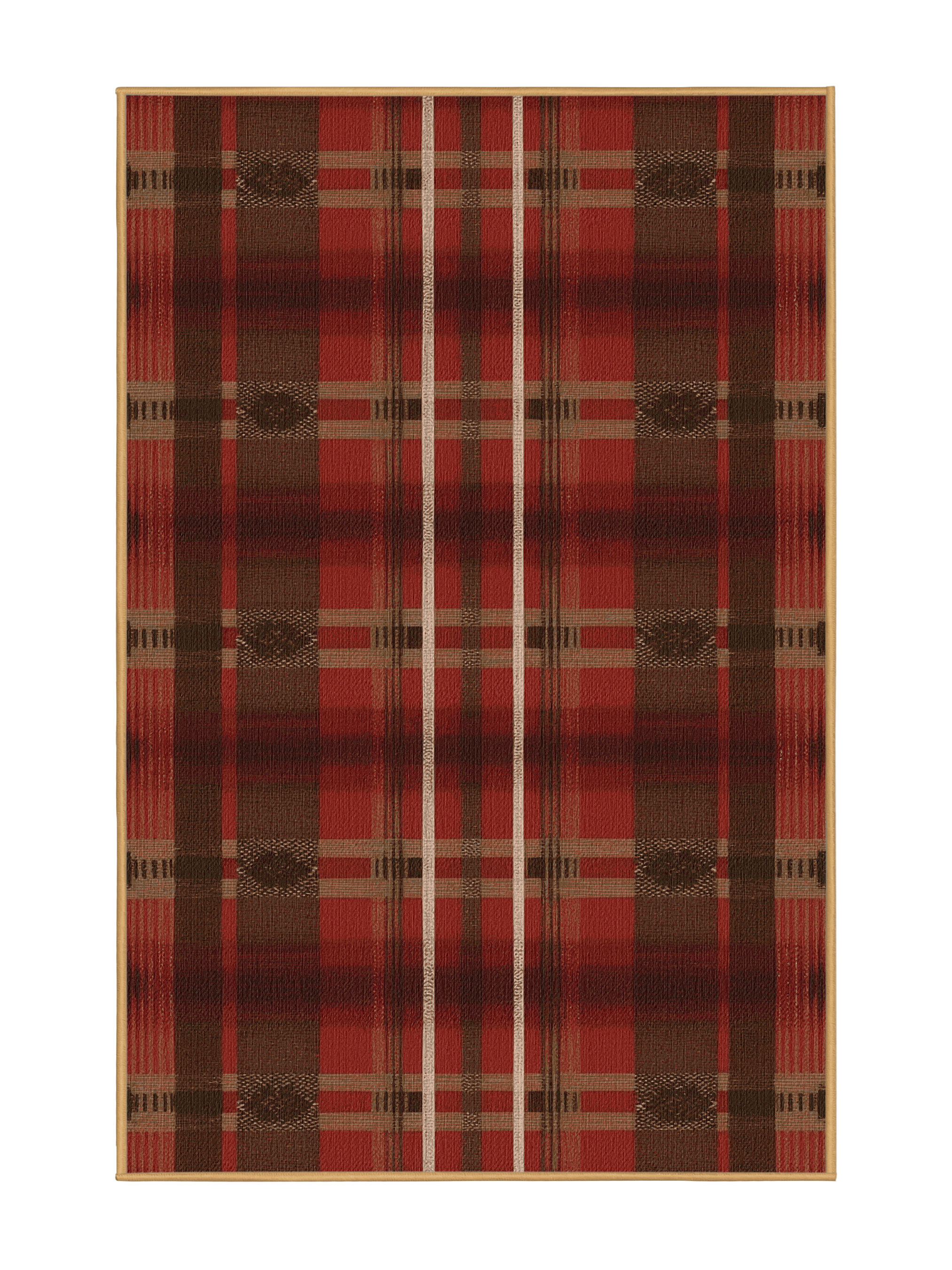 Foundry Select Washable Rustic Plaid Southwestern Area Rug | Wayfair