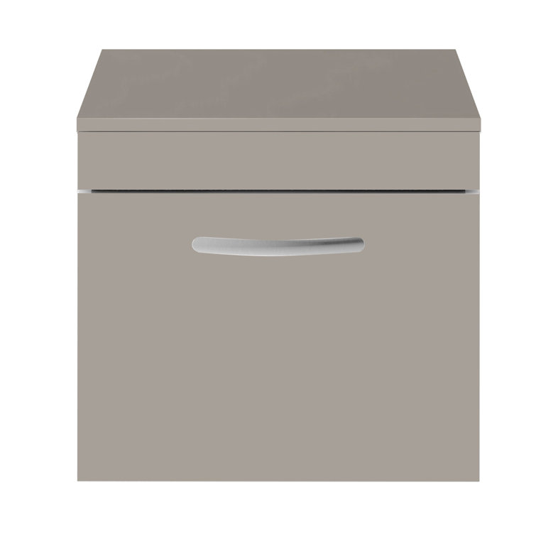 17 Stories Bouzoun 50cm Wall-Mounted Vanity Unit Base Only | Wayfair.co.uk