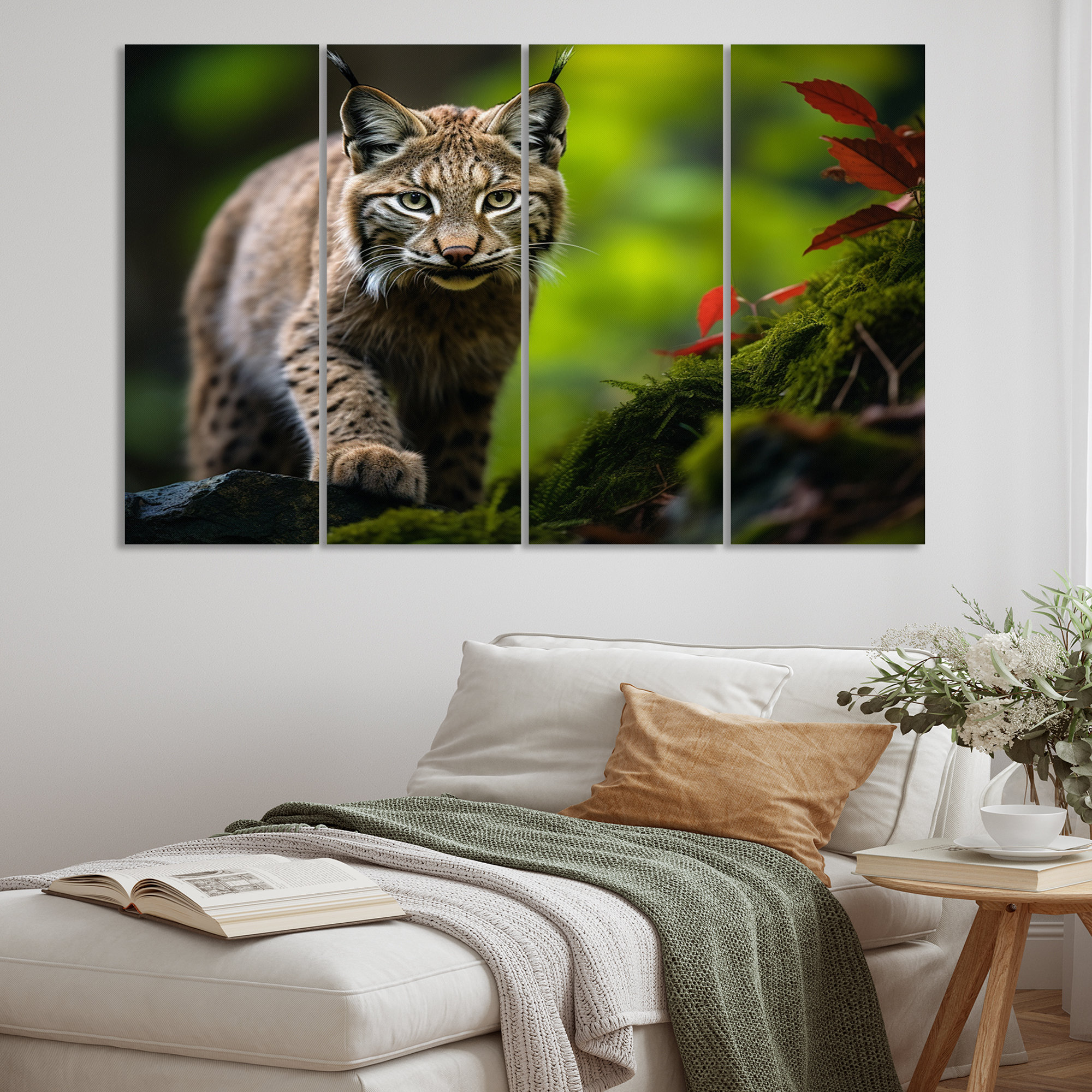 Ebern Designs Portrait Of Brown Lynx In The Wild IV - Plants & Flowers ...