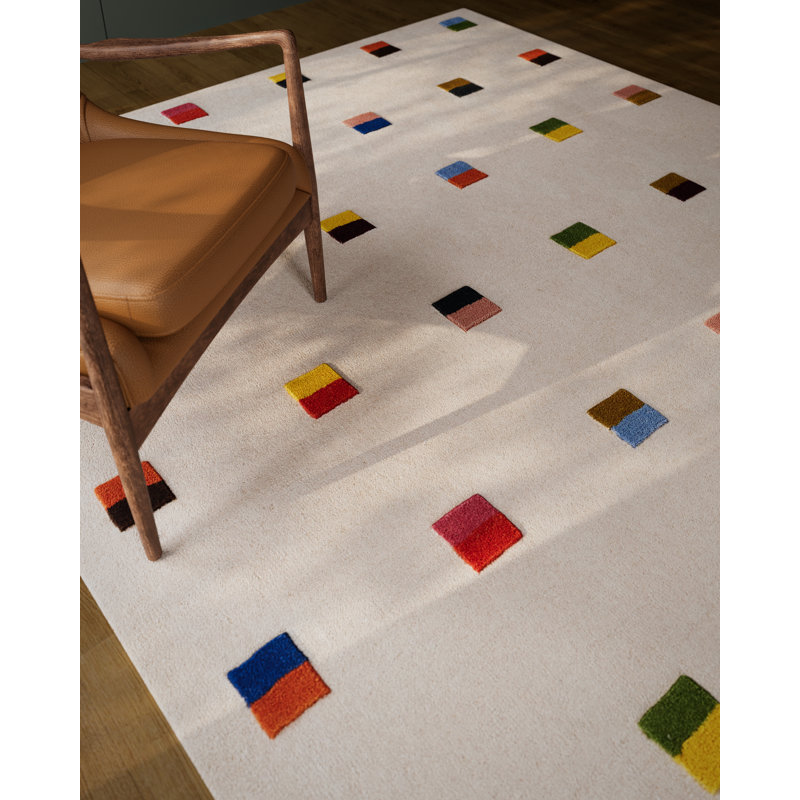 AllModern Form Hand Tufted Wool Geometric Multi Area Rug & Reviews ...