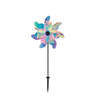 In The Breeze Striped Iridescent Pinwheel Spinner | Wayfair