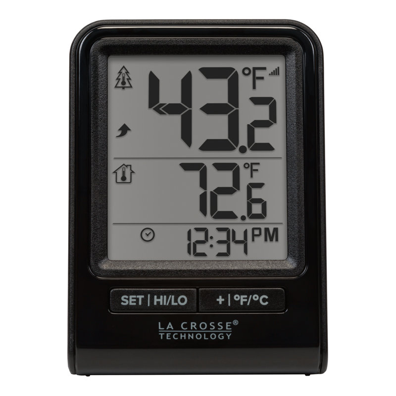 La Crosse Technology Battery Operated Wireless Digital Thermometer ...