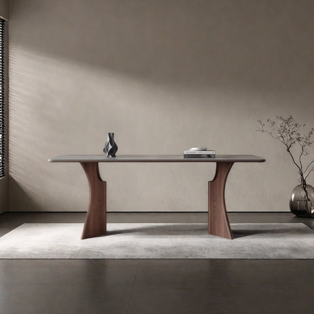 Orren Ellis Unique sintered stone ash dining table | Wayfair