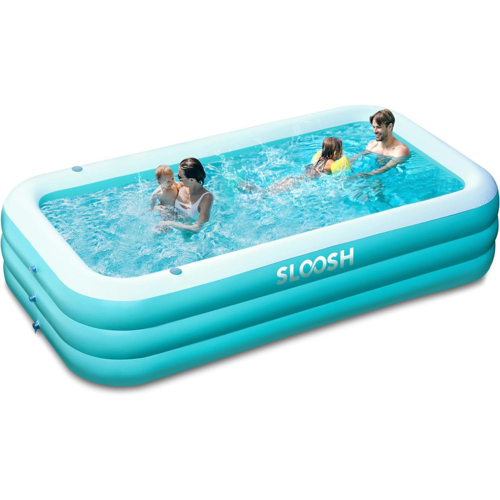 Textiles Hub 1.8 ft x 10.8 ft x 6 ft Vinyl Inflatable Pool | Wayfair