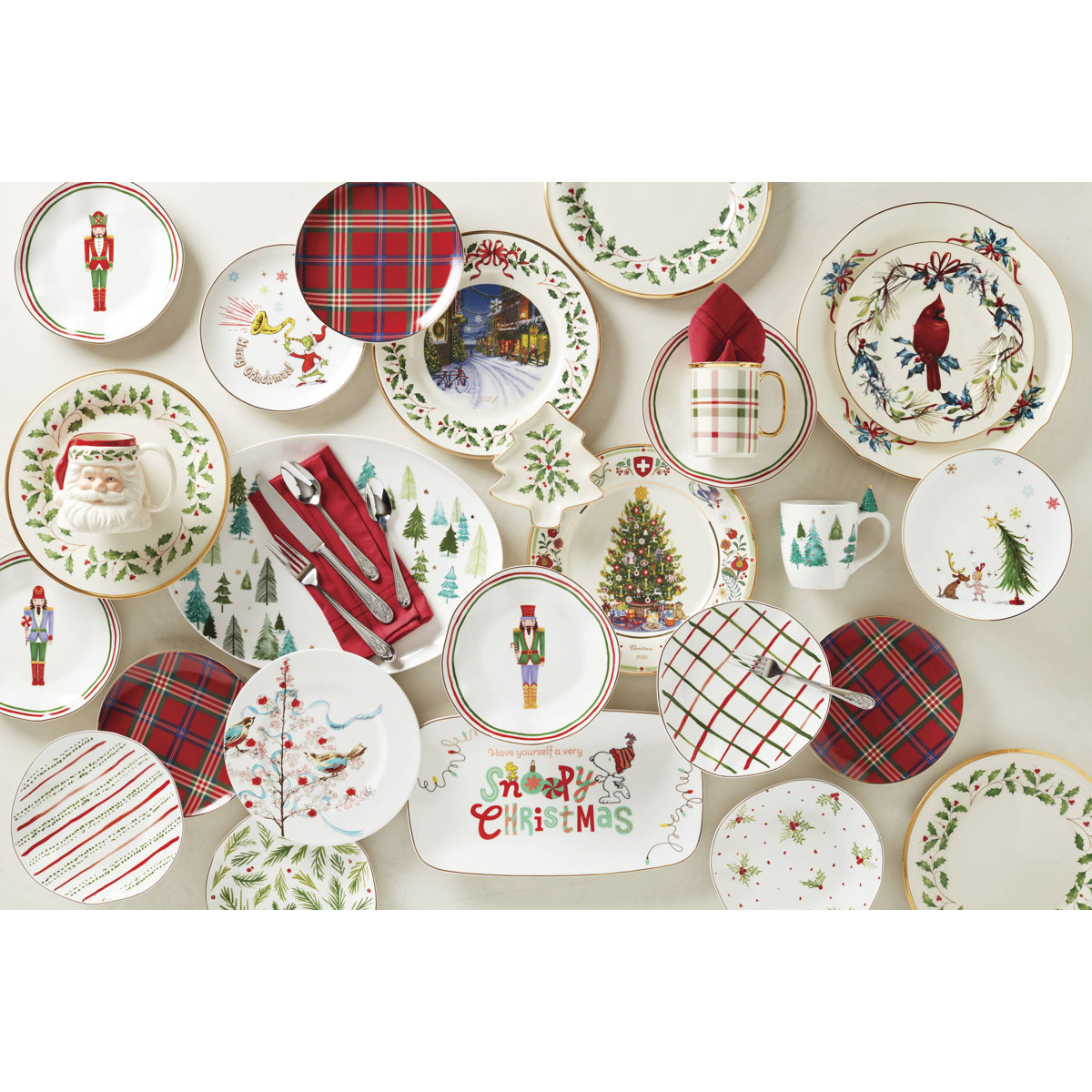 Lenox NUTCRACKERS Nutcracker Dinnerware Accent Plates, Set Of 4 | Wayfair