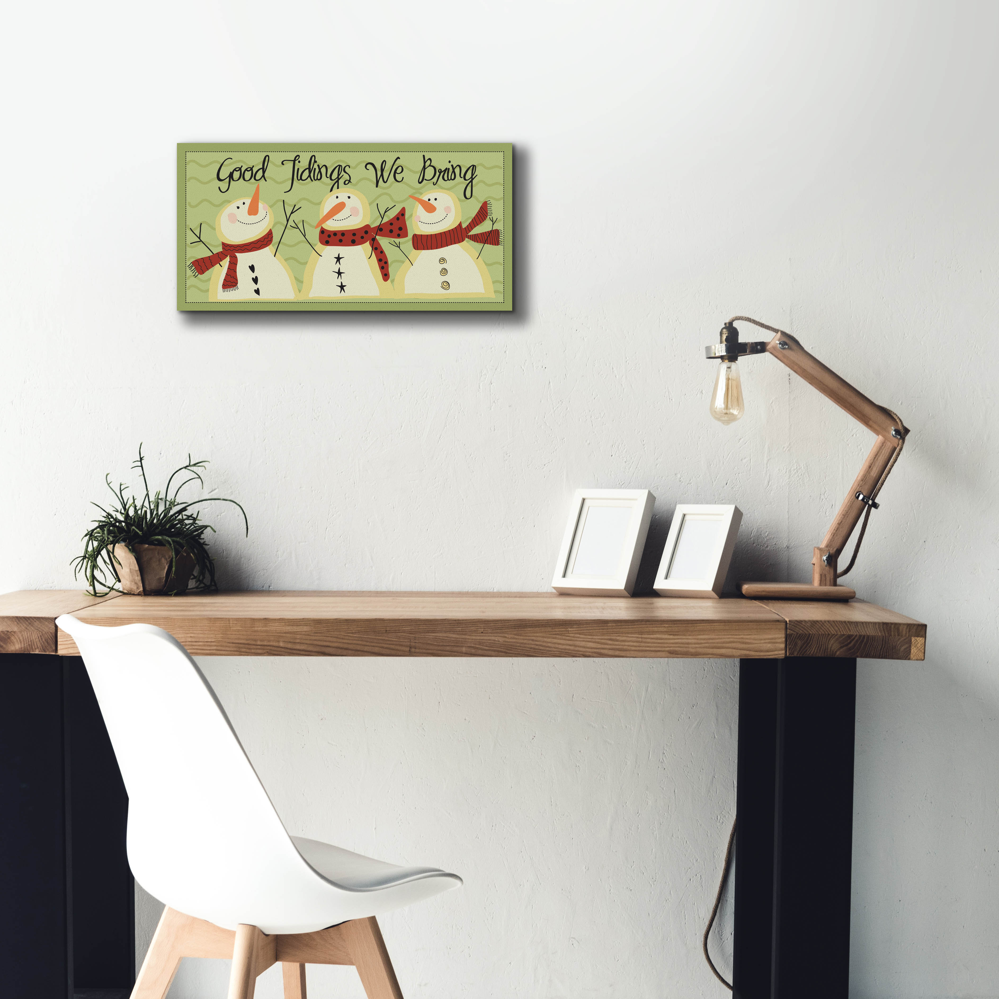 Lark Manor™ 'Snowmen' by Erin Clark Canvas Wall Art | Wayfair