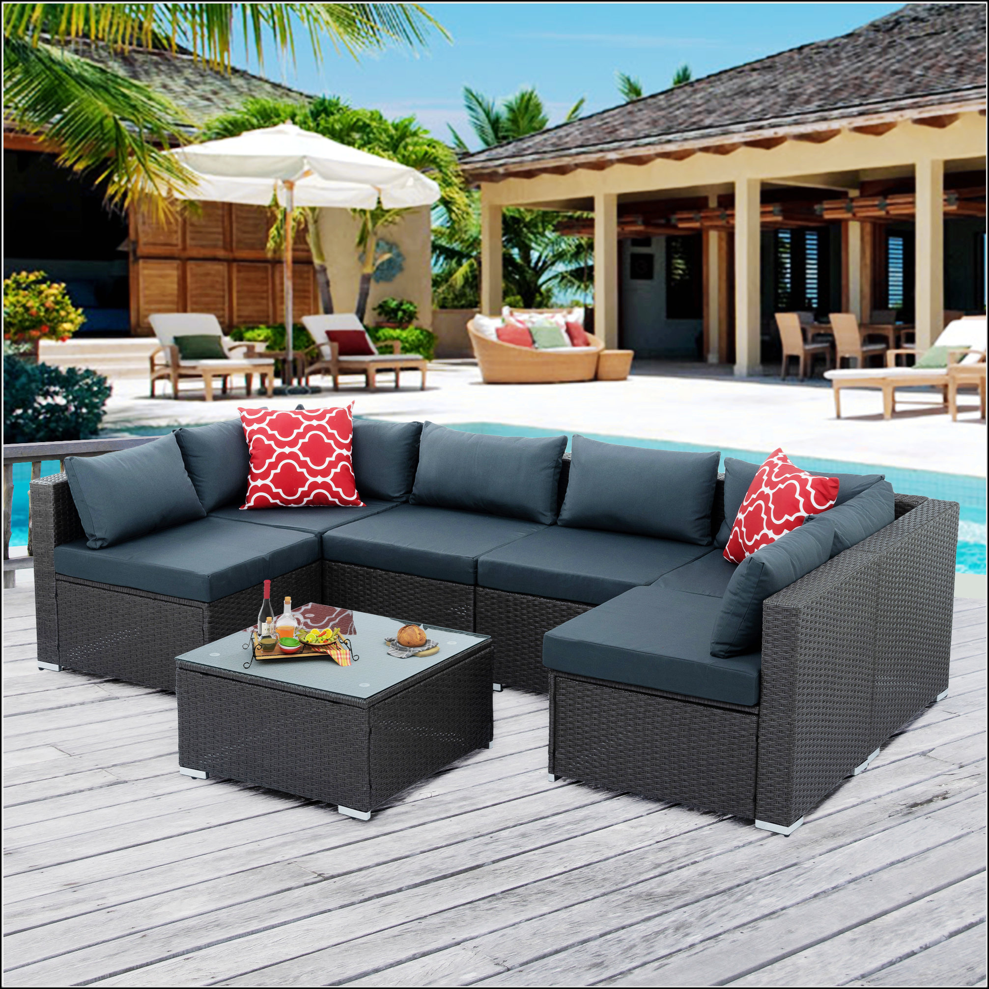 Latitude Run® Premium Patio Furniture Set For Outdoor Enjoyment And ...