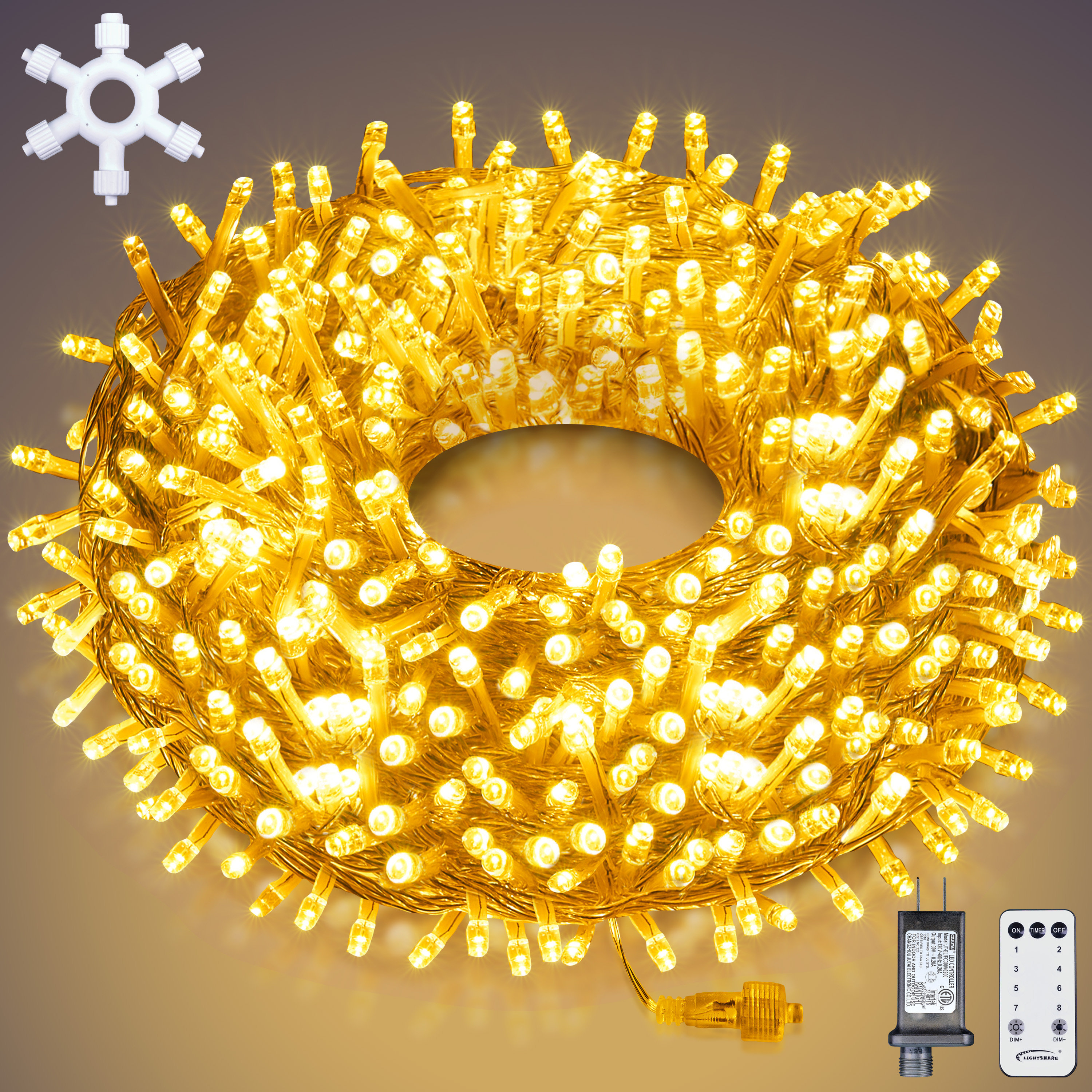 The Holiday Aisle® Emyrson 245' Outdoor Plug-in 750 - Bulb String Light ...