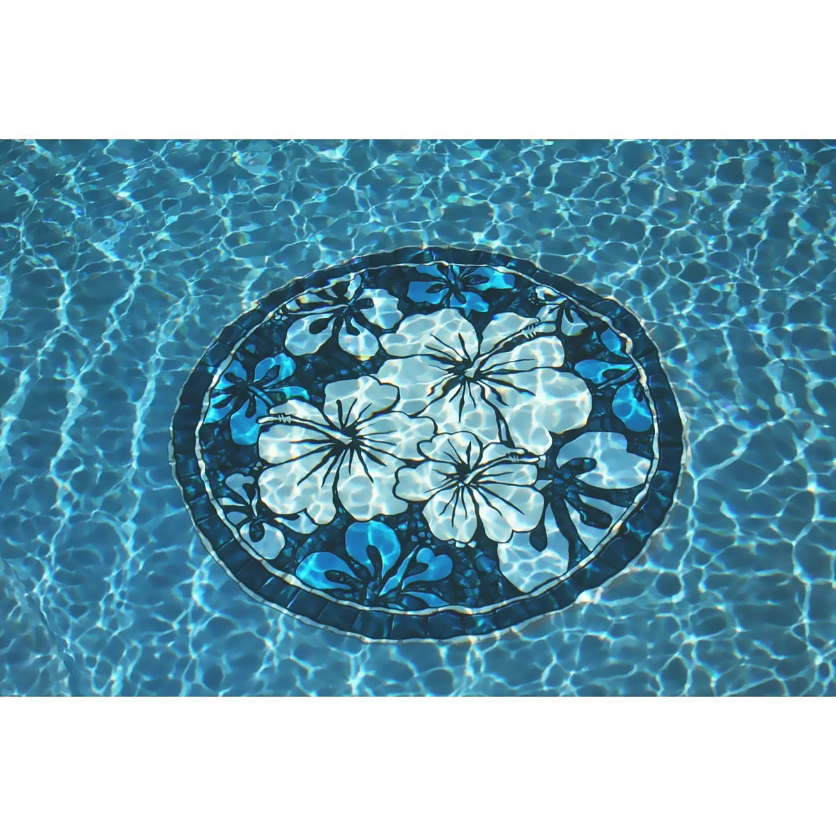 Arlmont & Co. Kotryna Island Sunset 29" Decorative Pool Mat - Pool Art ...