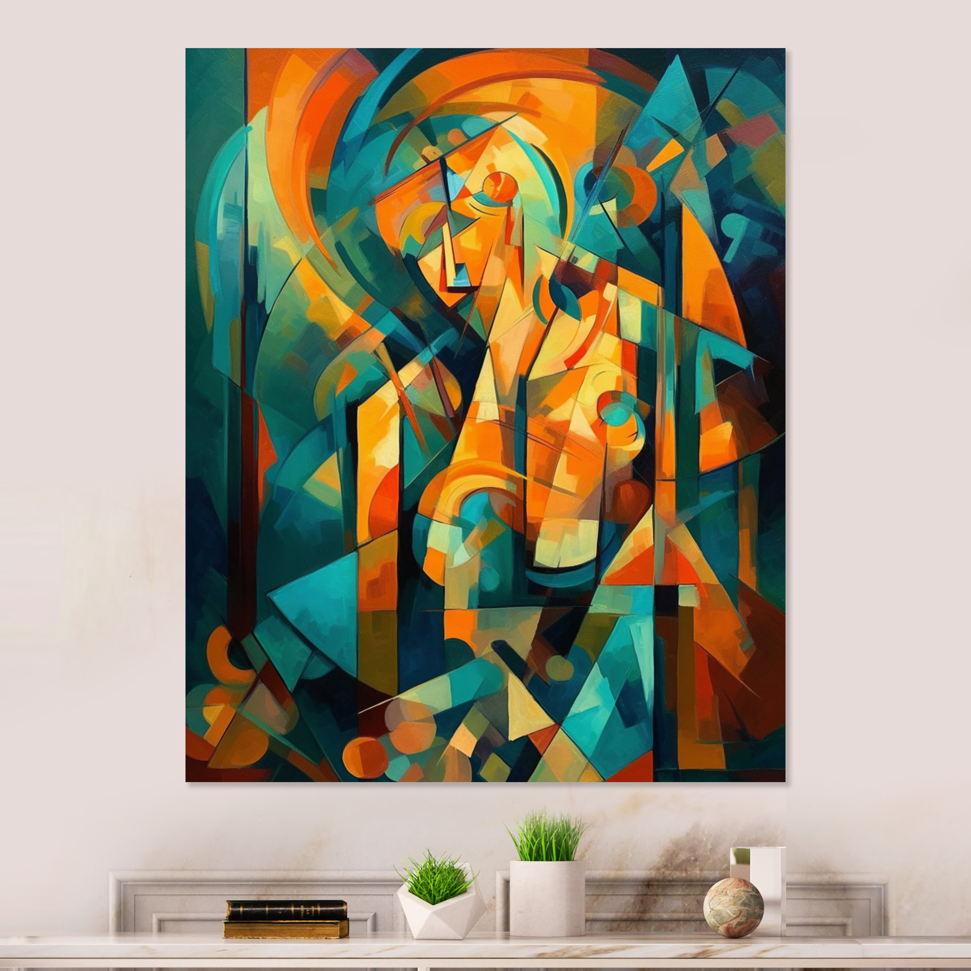 Ivy Bronx Abstracting The Cubist Form V - Abstract Cubism Metal Wall ...