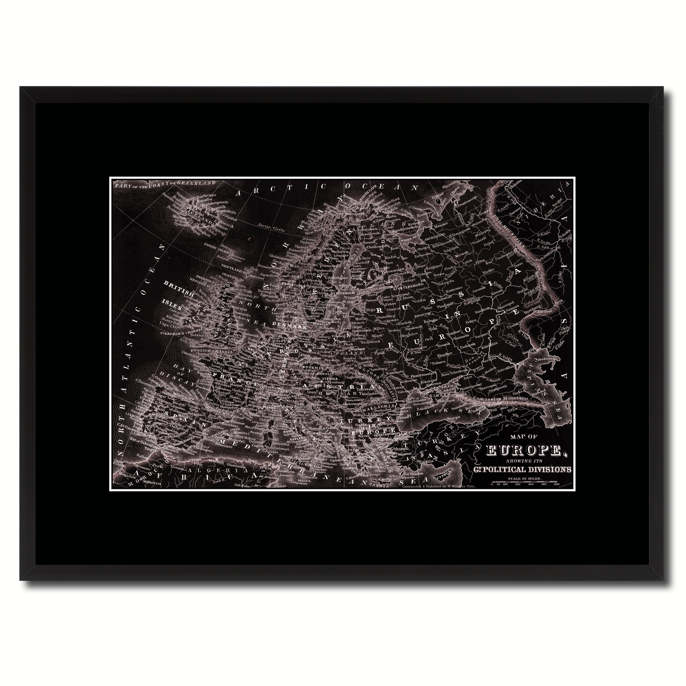 17 Stories Europe Vintage Vivid Sepia Map Canvas, 28x37 | Wayfair