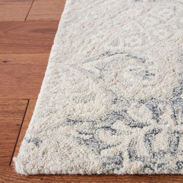 Bungalow Rose Hand Tufted Wool Oriental Indoor/Outdoor Rug | Wayfair