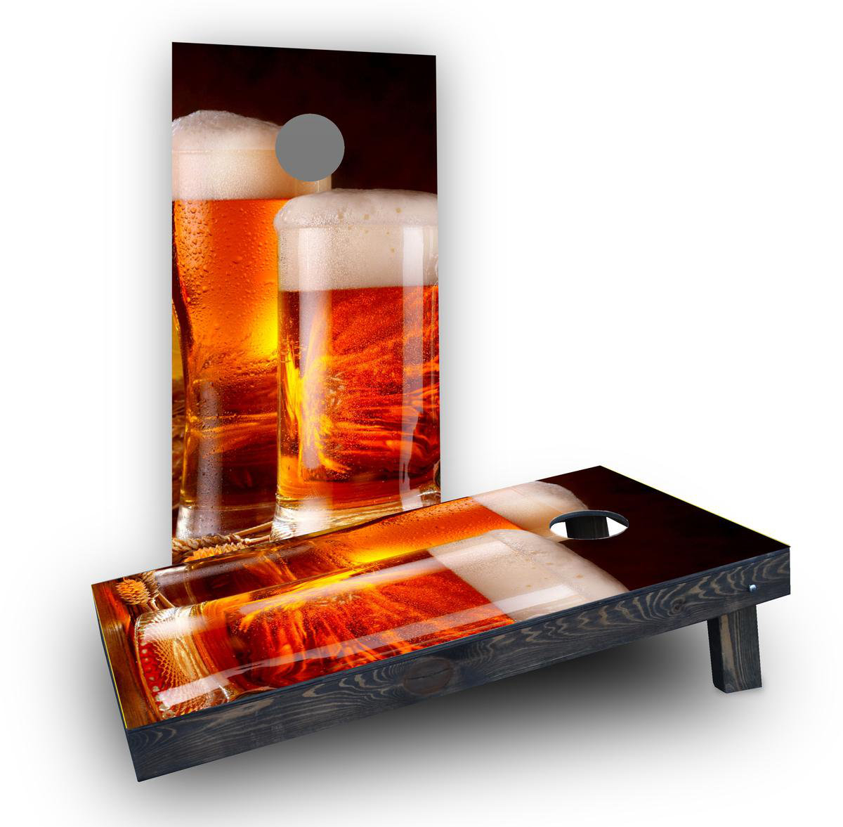 Custom Cornhole Boards Double Beer Mugs Cornhole Game | Wayfair