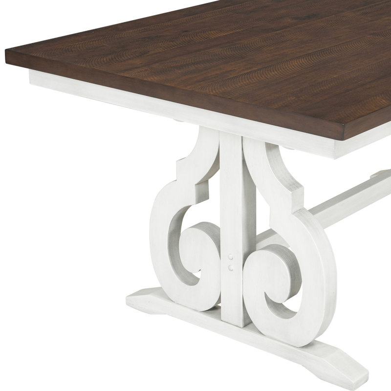 One Allium Way® Emrik 6 - Piece Trestle Dining Set | Wayfair