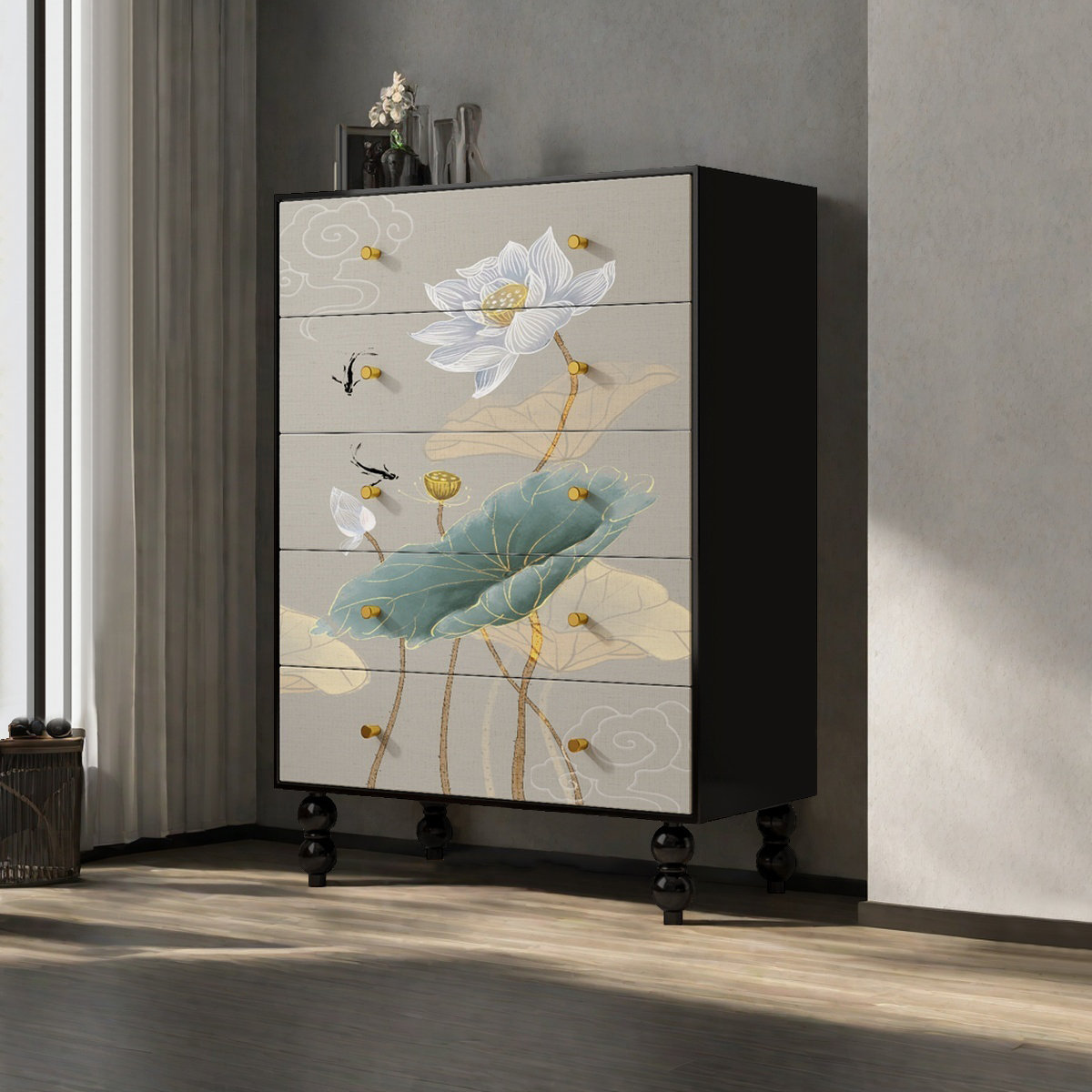 Canora Grey Living room multilayer drawer decorative cabinet | Wayfair