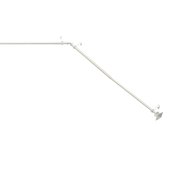 Kenney Square End Bay Window Curtain Rod, 78-144" Adjustable Length: 22 ...