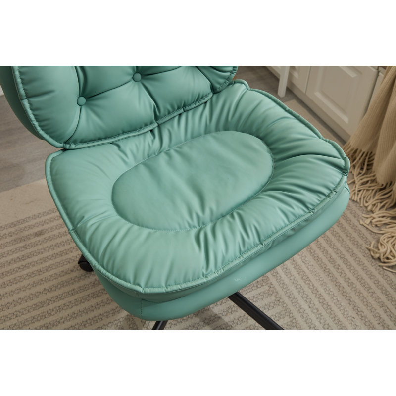 Latitude Run® Armless Office Chair W'wheels And Cross Leg Design ...