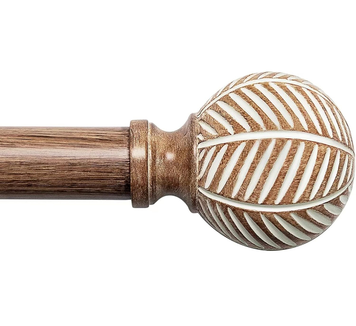 Rosalind Wheeler Adjustable Drapery Rods 72" to 144", Decorative Window ...