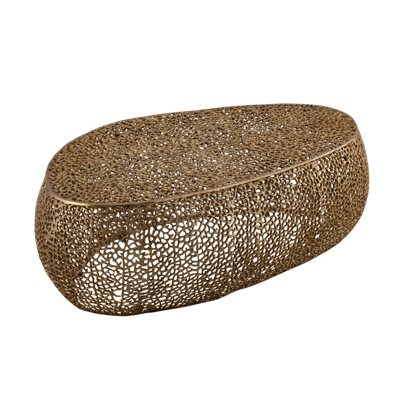 Brayden Studio® Cindie Aluminum Drum Coffee Table & Reviews | Wayfair