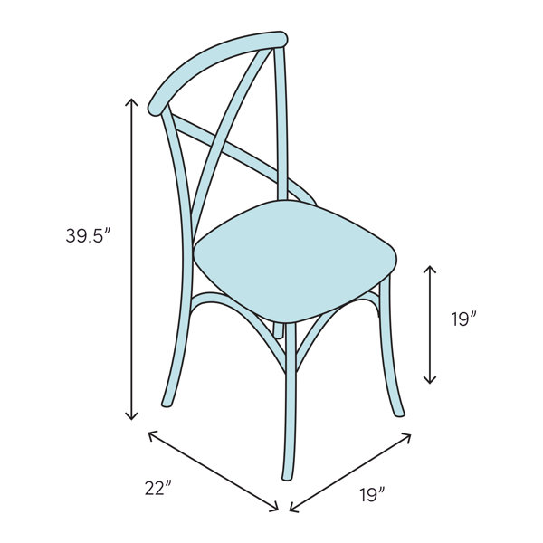 Laurel Foundry Modern Farmhouse Kenia Cross Back Side Chair & Reviews ...