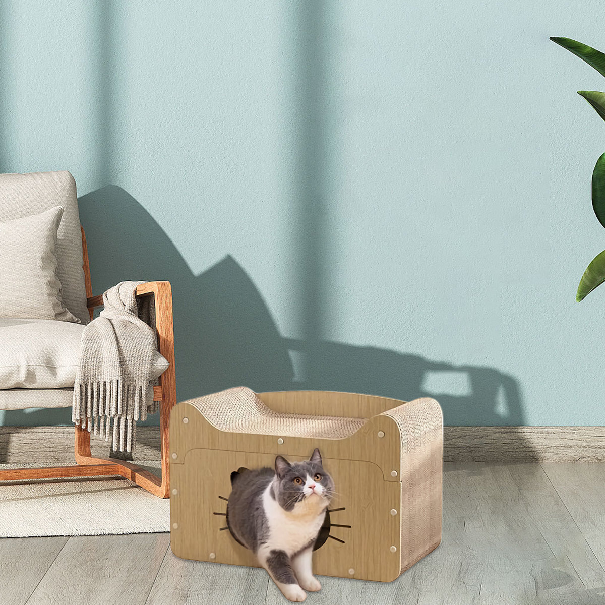 Tucker Murphy Pet™ Ekamjit Double Layer Cat House | Wayfair