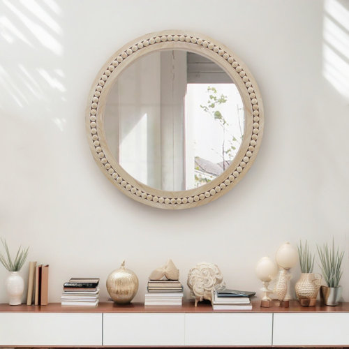 Medium Round Wall Mirrors You'll Love | Wayfair