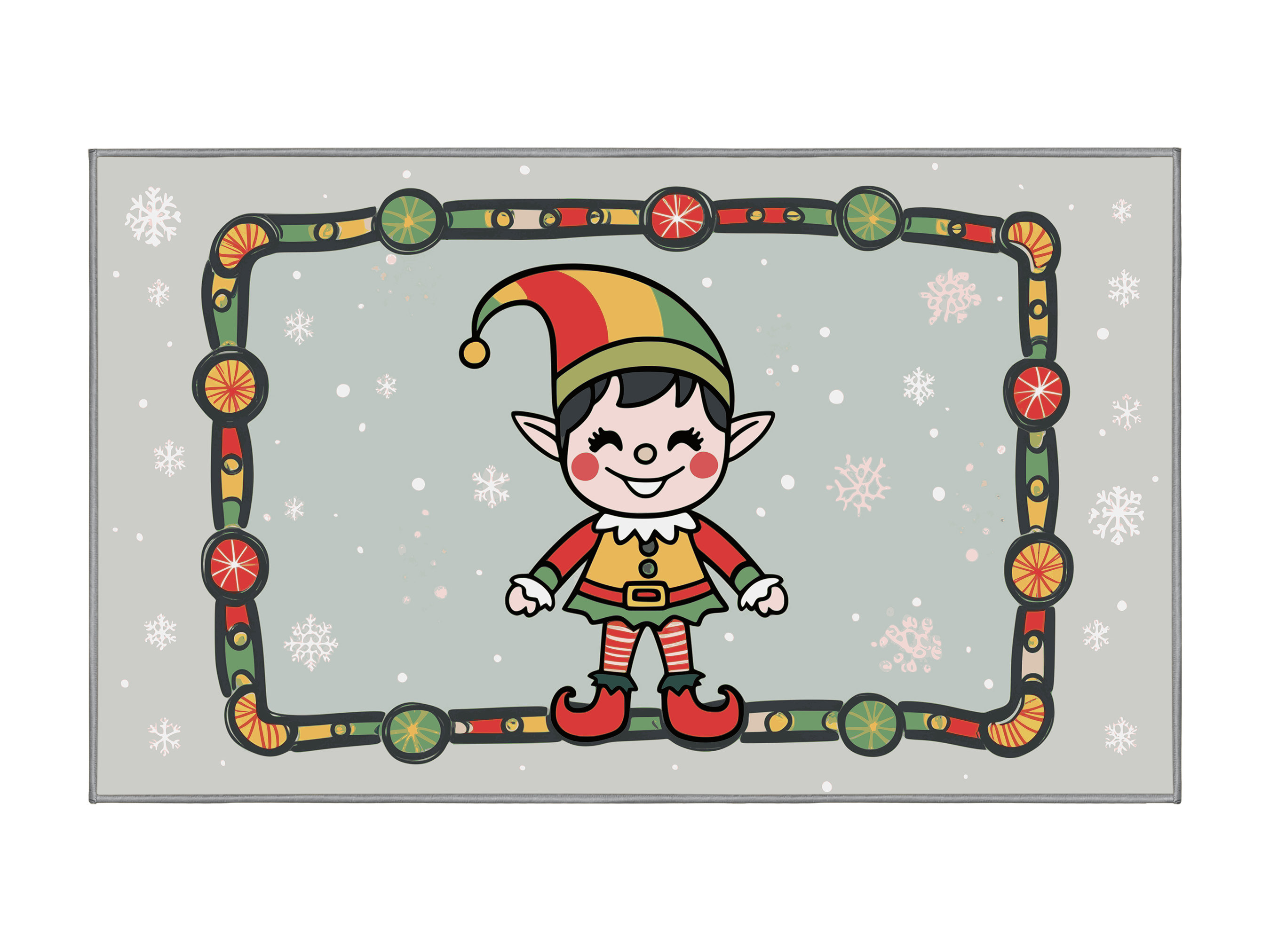 The Holiday Aisle® Christmas Winter Holiday Rug | Wayfair